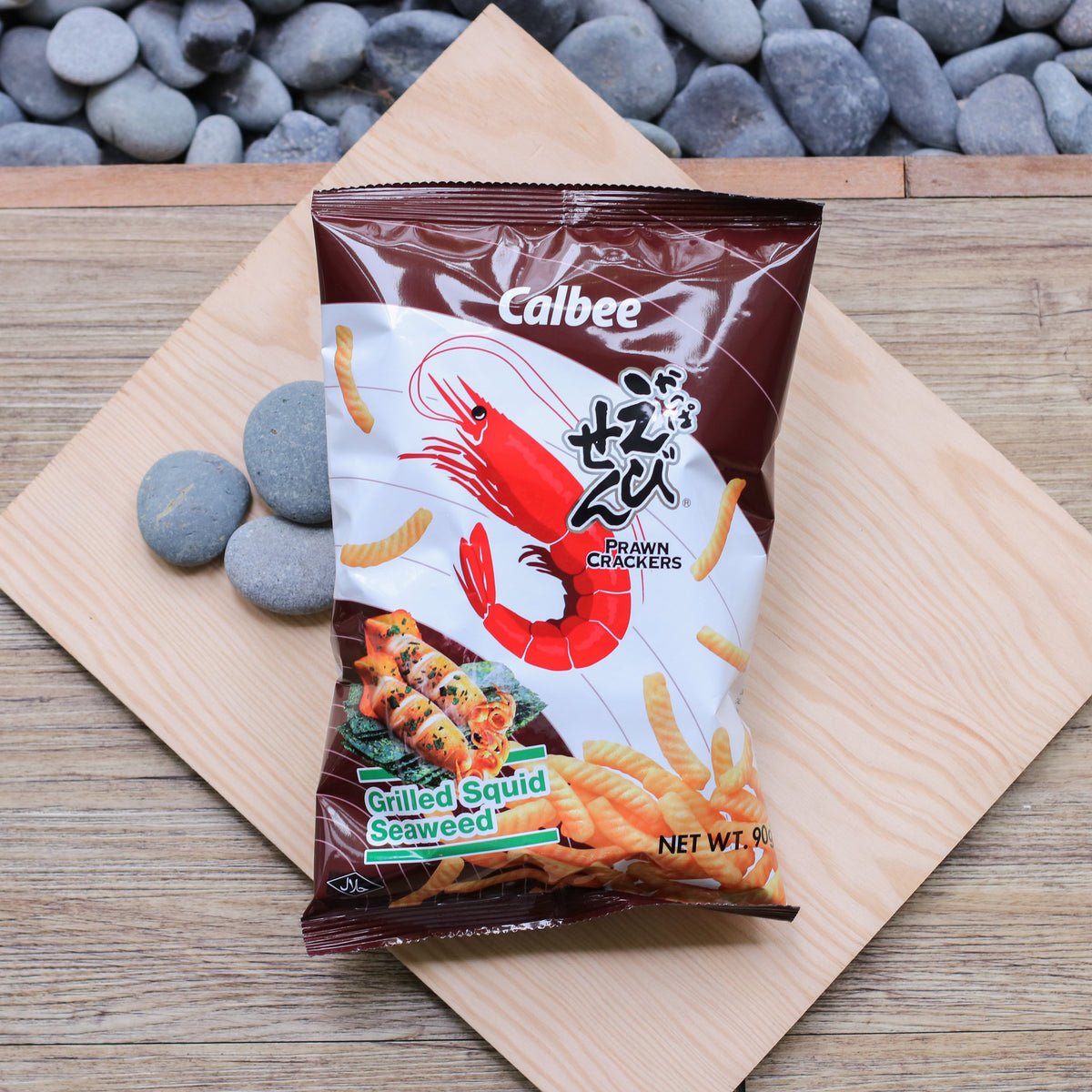 Calbee Prawn Crackers Grilled Squid Seaweed - 90g – SnackBar by MoguShop